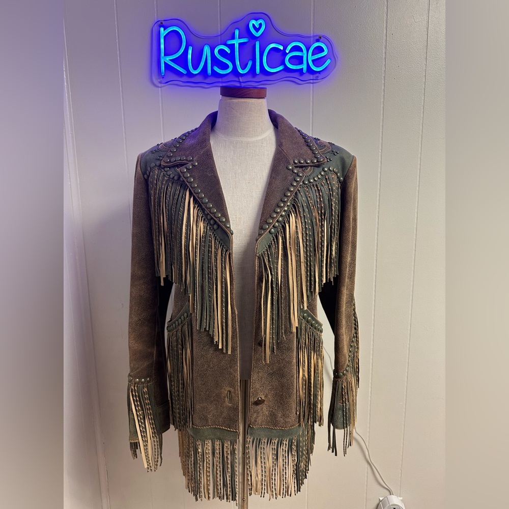 Vintage Double-D Leather Ranch Jacket - Gem